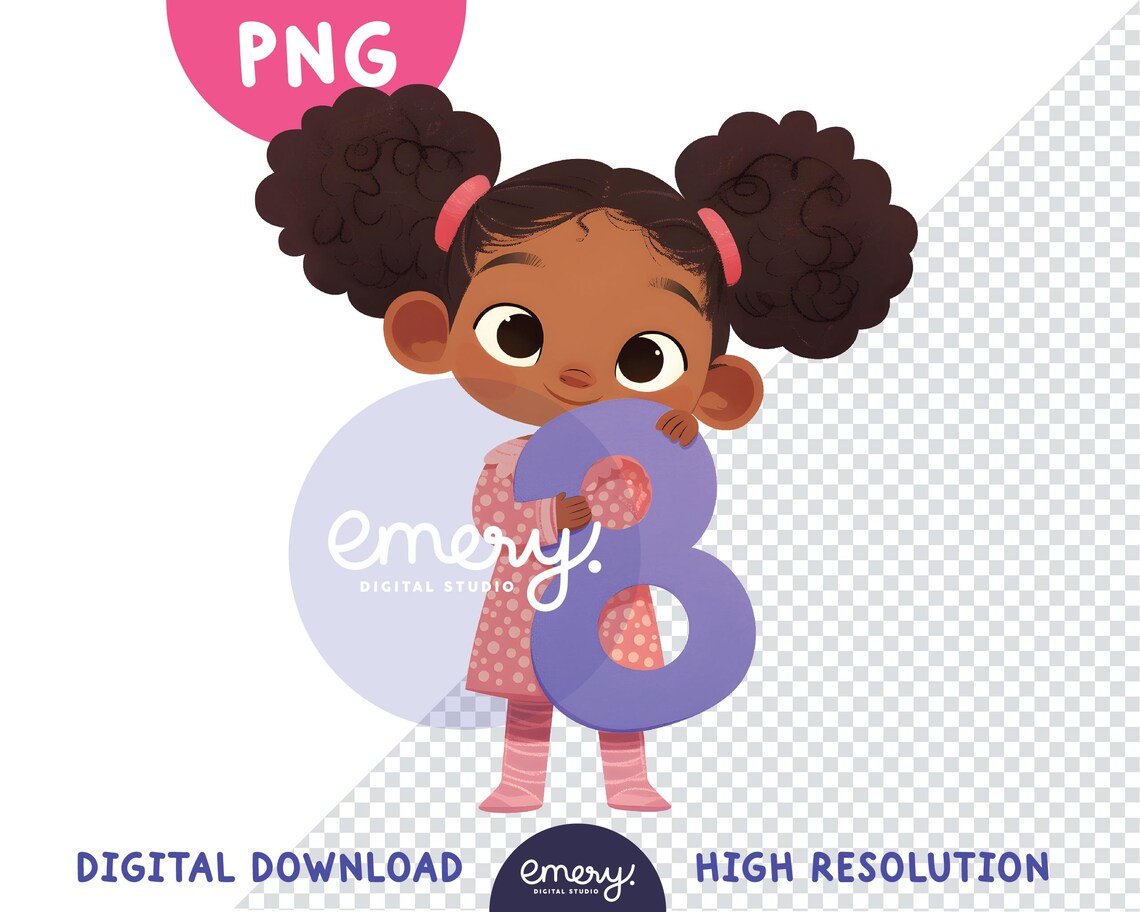 Numbers Clip Art, Kids With Numbers, Cartoon Kids PNG Clipart, Cute ...