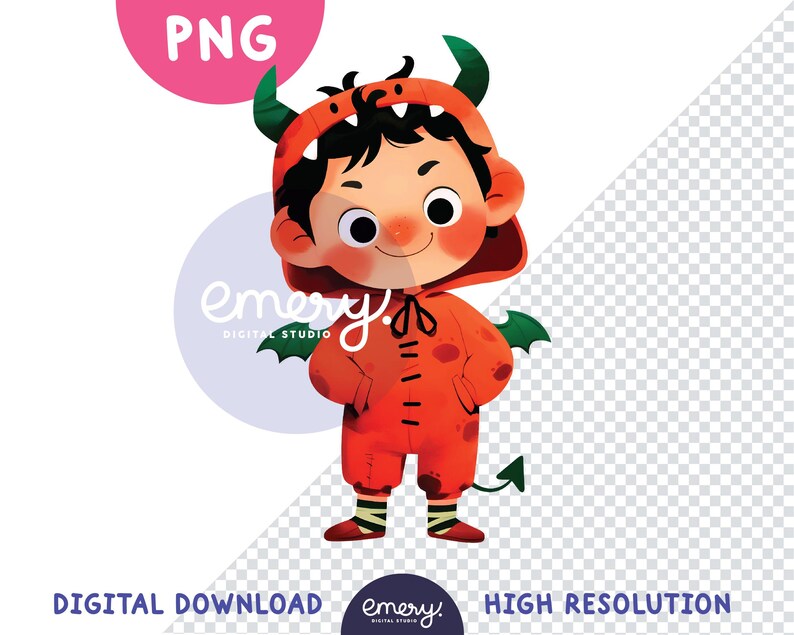 Cute Halloween Clipart, Halloween Kids Clipart, Cartoon Kids Halloween ...