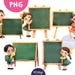 Blackboard Clipart, Kids Blackboard, School Kids PNG, Back to School ...