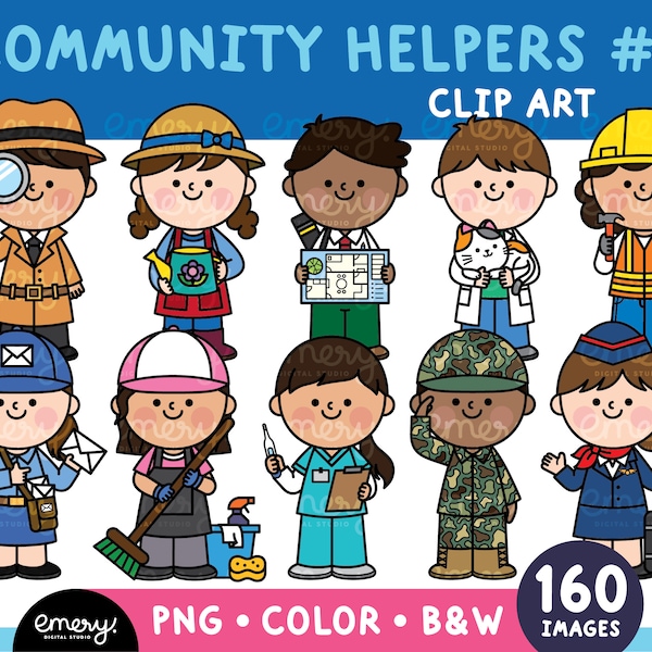 Community Helpers Clip Art - Etsy