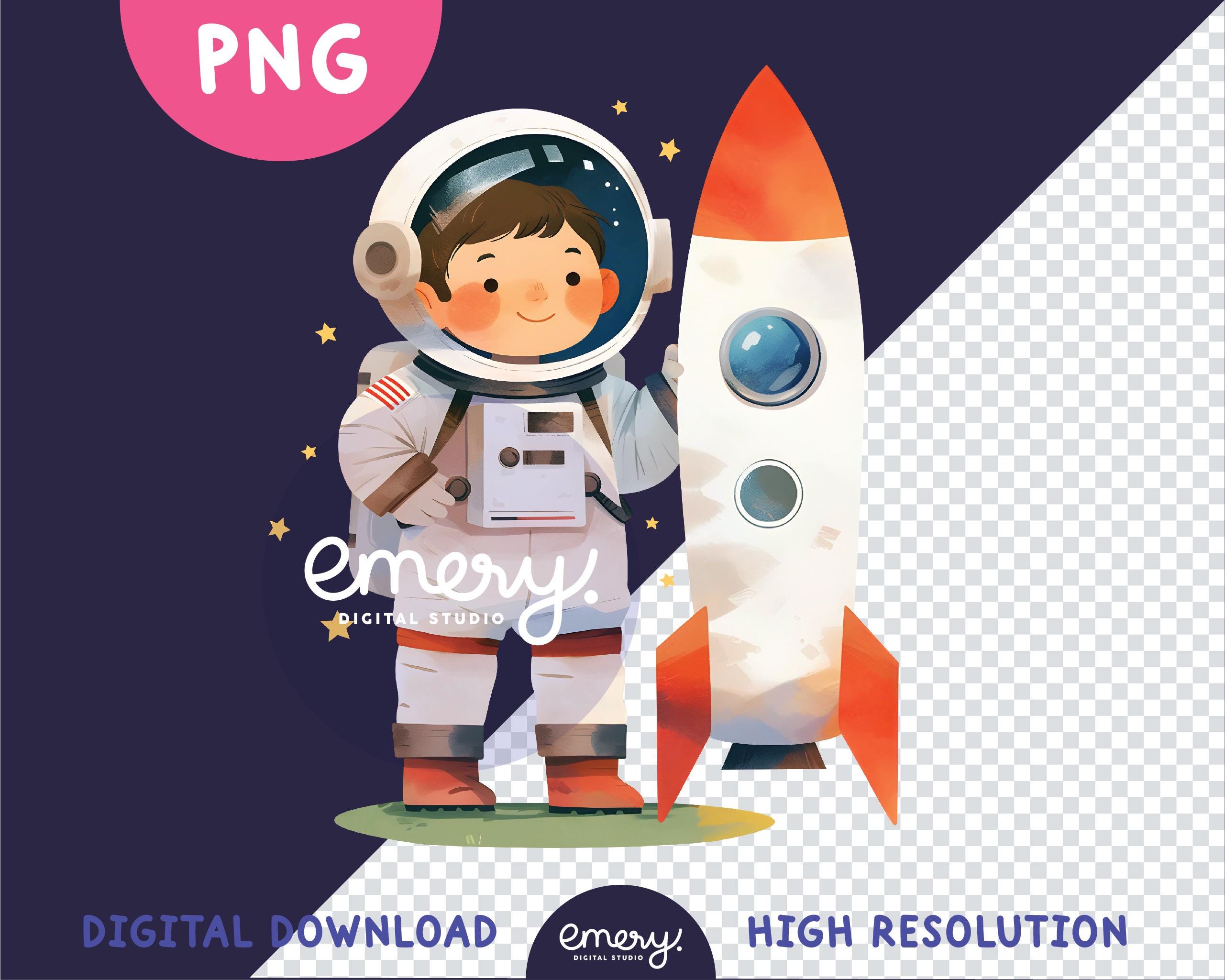 Outer Space Clipart, Astronaut Clipart, Spaceship Clipart, Kids Clipart ...