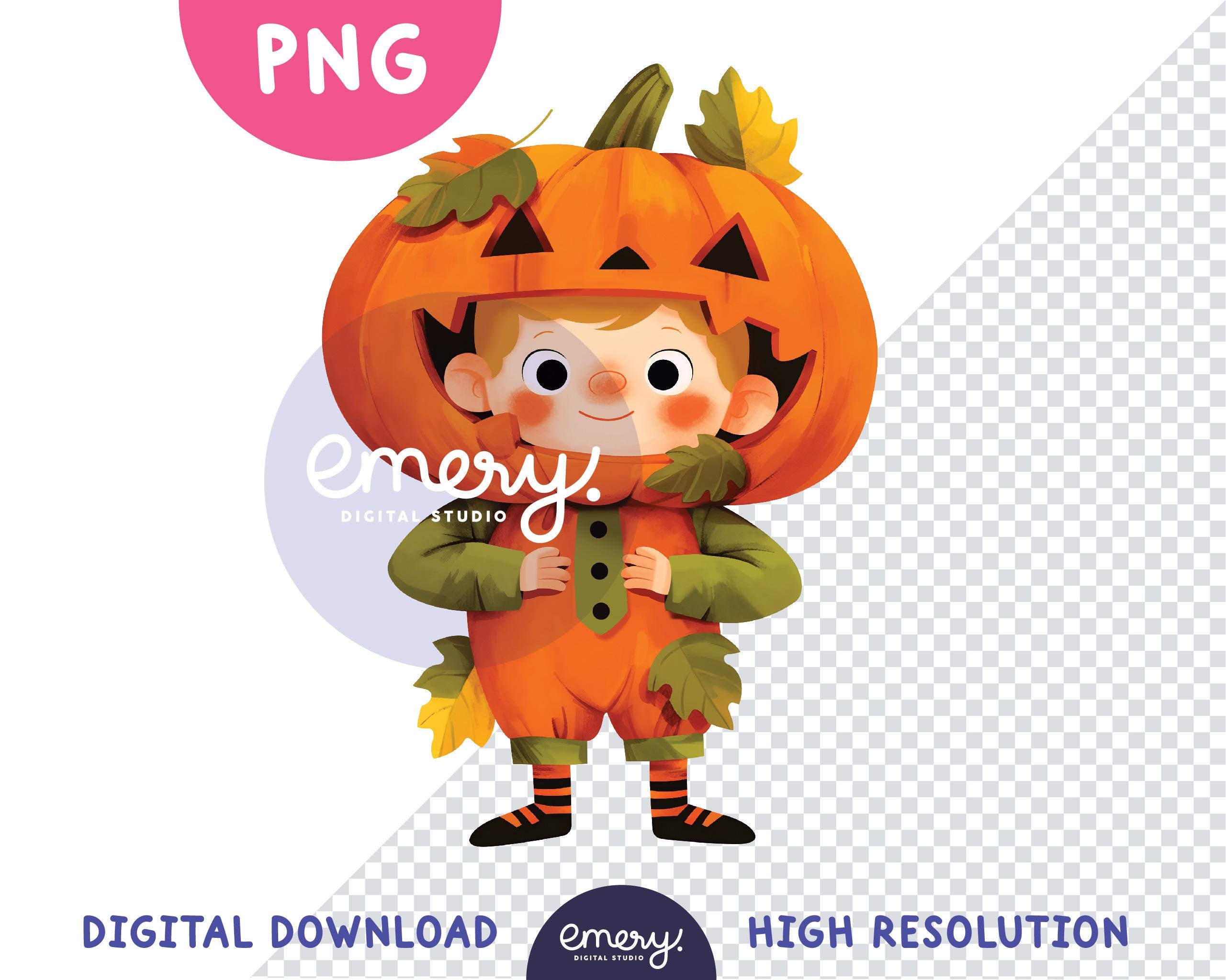 Cute Halloween Clipart, Halloween Kids Clipart, Cartoon Kids Halloween ...