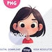 Cute Little Girl With Different Emotions, PNG Clip Art, Kids Emotion ...