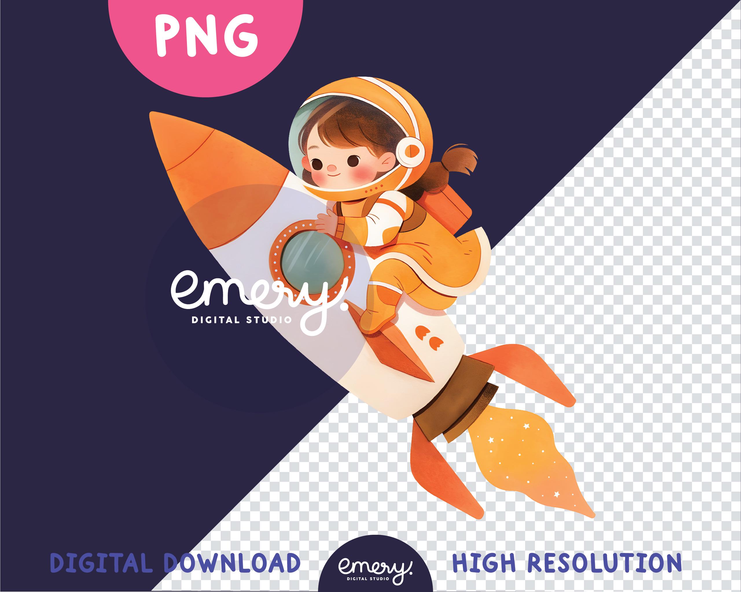 Outer Space Clipart, Astronaut Clipart, Spaceship Clipart, Kids Clipart ...