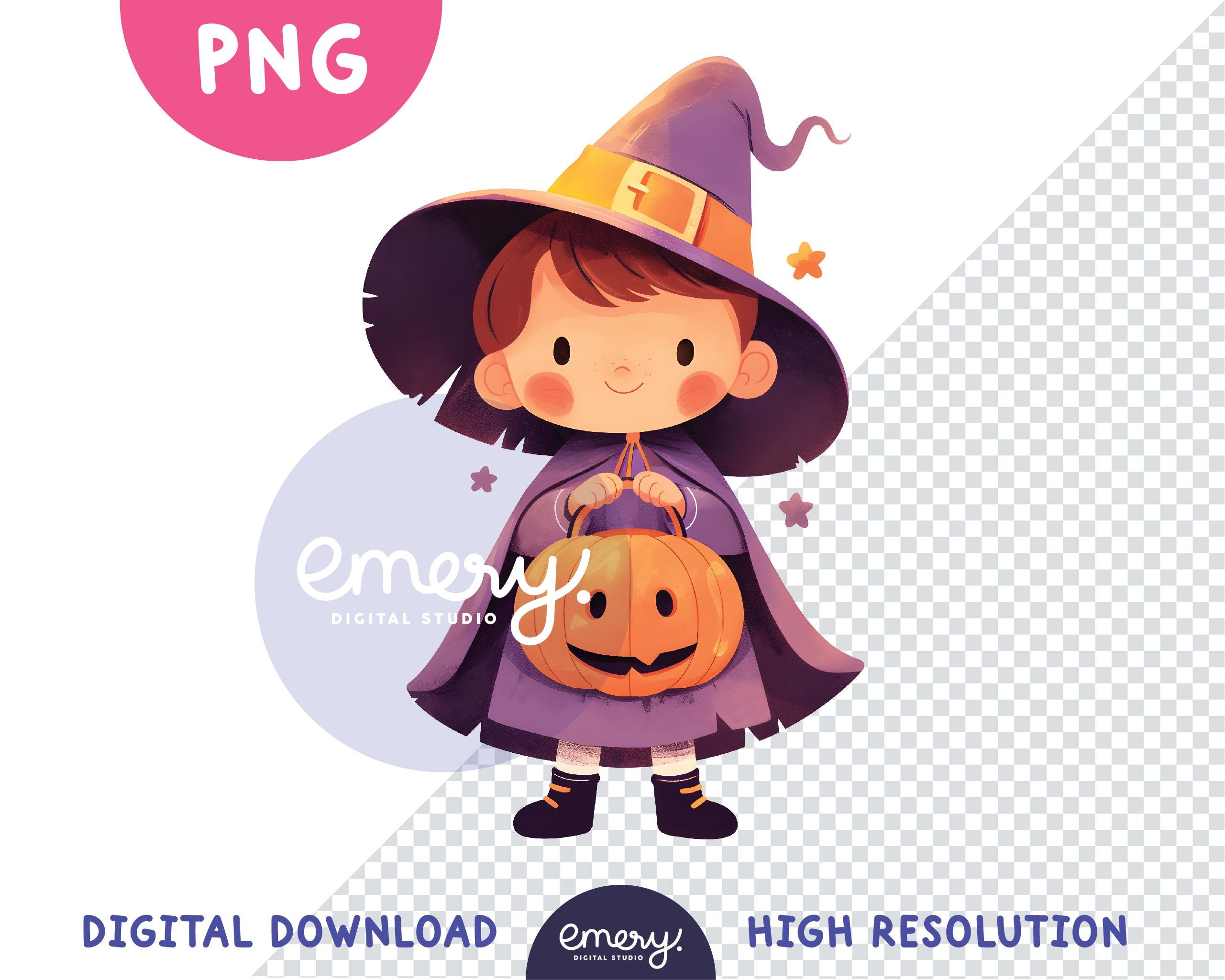 Cute Halloween Clipart, Halloween Kids Clipart, Cartoon Kids Halloween ...