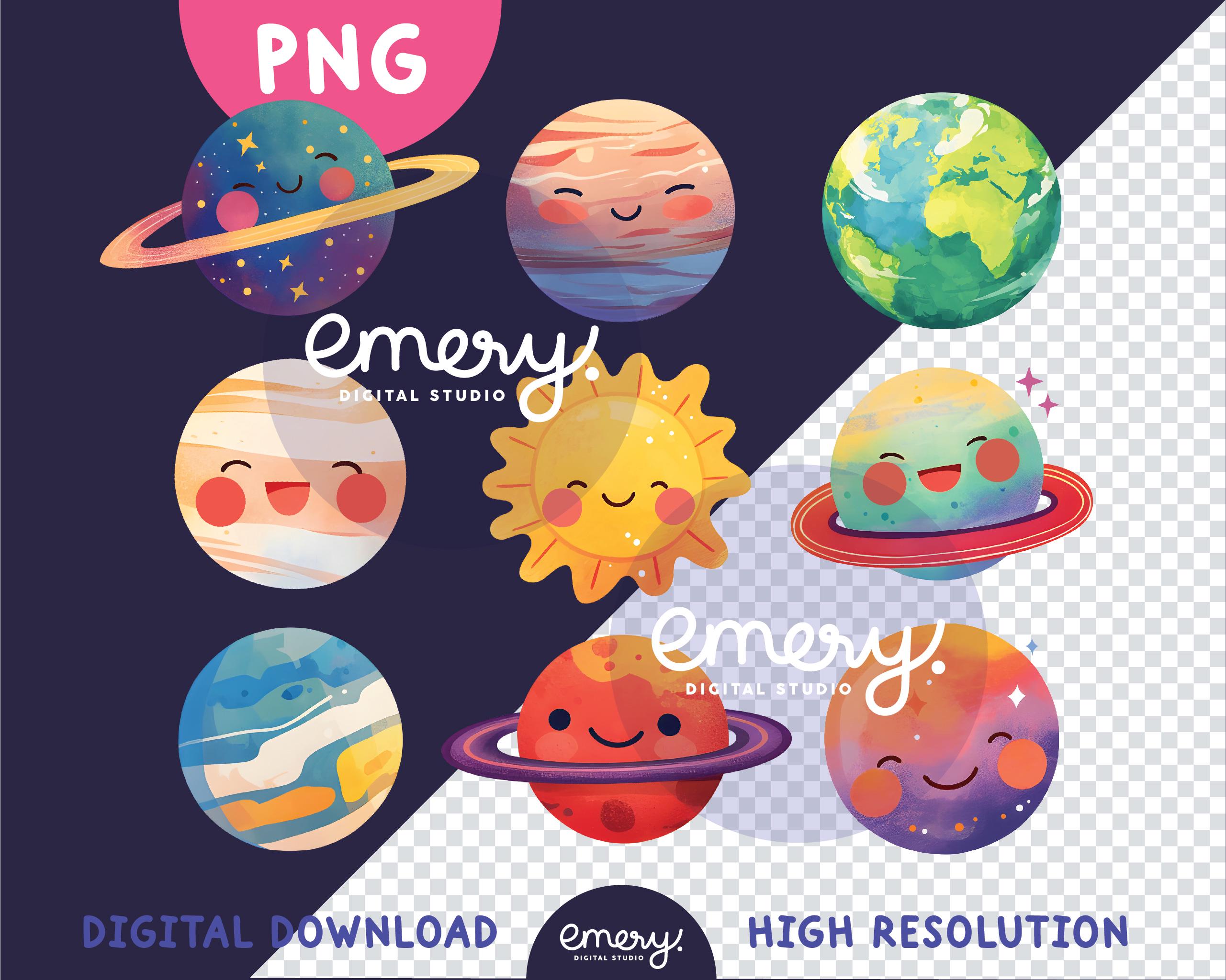 Cartoon Outer Space Clipart, Kids Astronaut, Rocket Pngs (digital ...