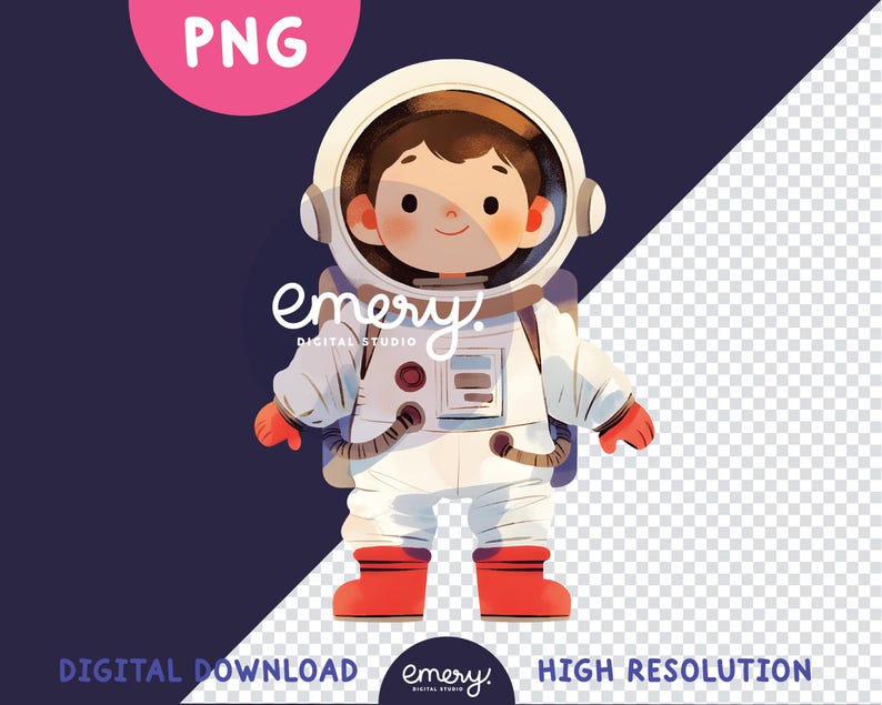 Outer Space Clipart, Astronaut Clipart, Spaceship Clipart, Kids Clipart ...