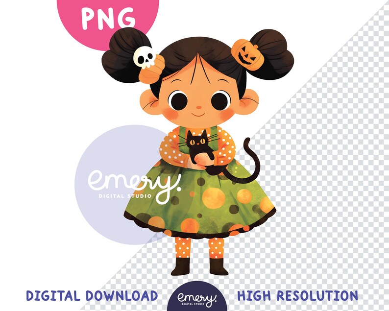 Cute Halloween Clipart, Halloween Kids Clipart, Cartoon Kids Halloween ...