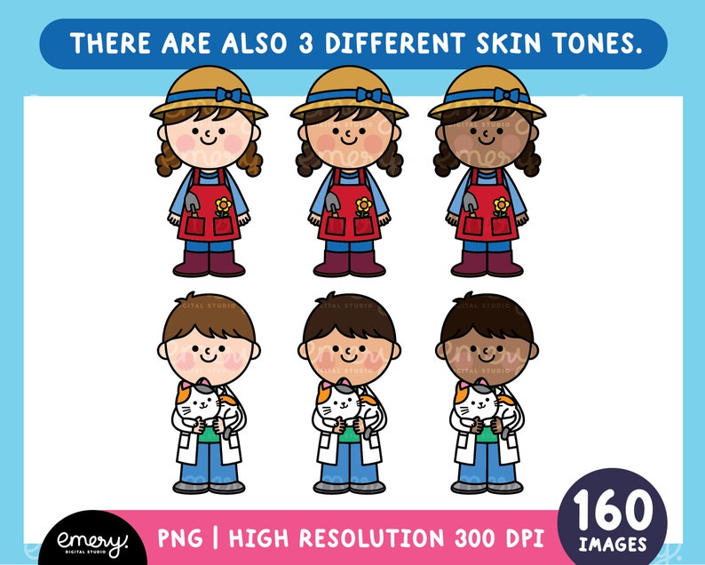 Community Helpers Clip Art, Occupations Clip Art, Careers Clipart ...