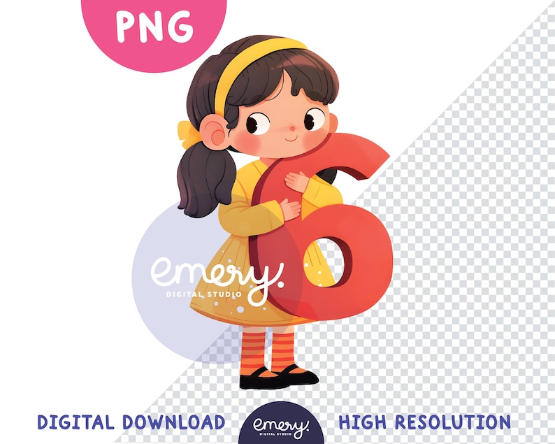 Numbers Clip Art, Kids With Numbers, Cartoon Kids PNG Clipart, Cute ...