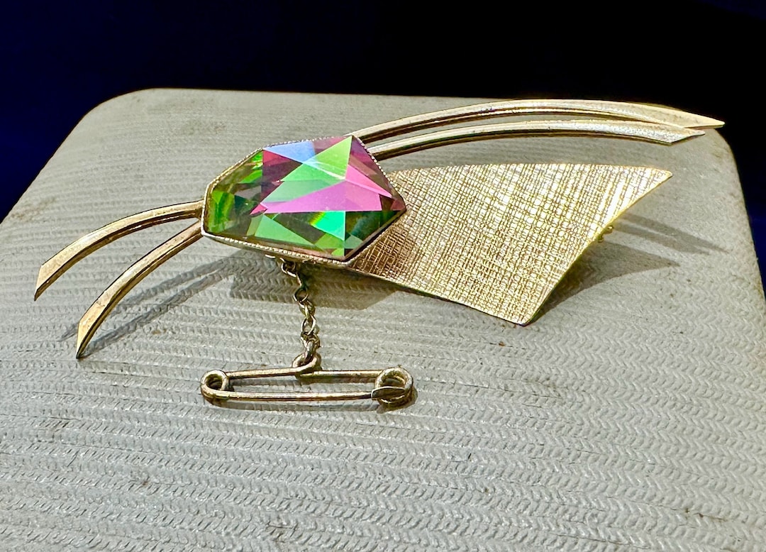 1950's Donald Simpson, in Original Box, Gold Plated, Green Purple ...