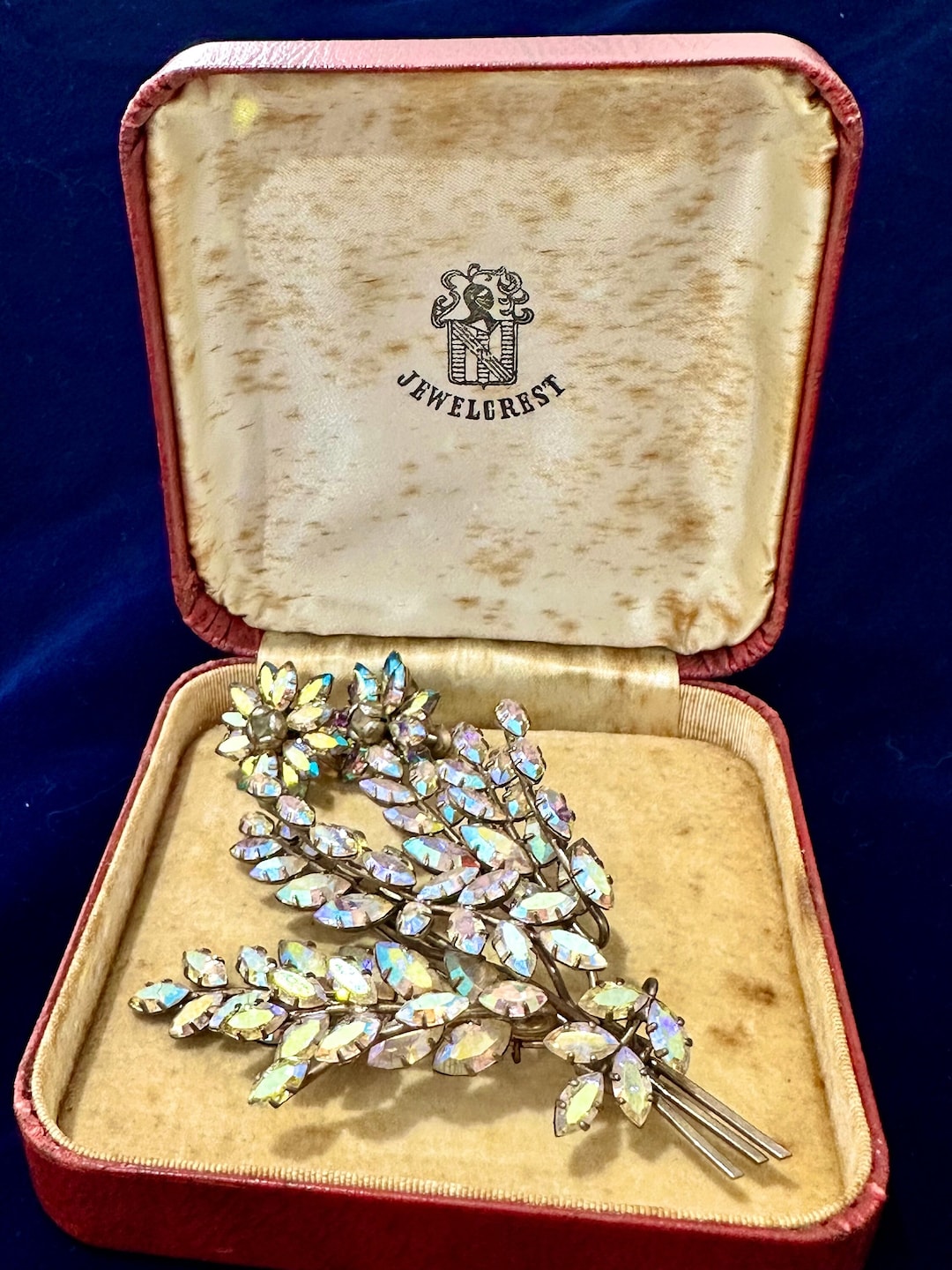 Stunning Donald Simpson/jewel Crest, Champagne Aurora Borealis, Gold ...