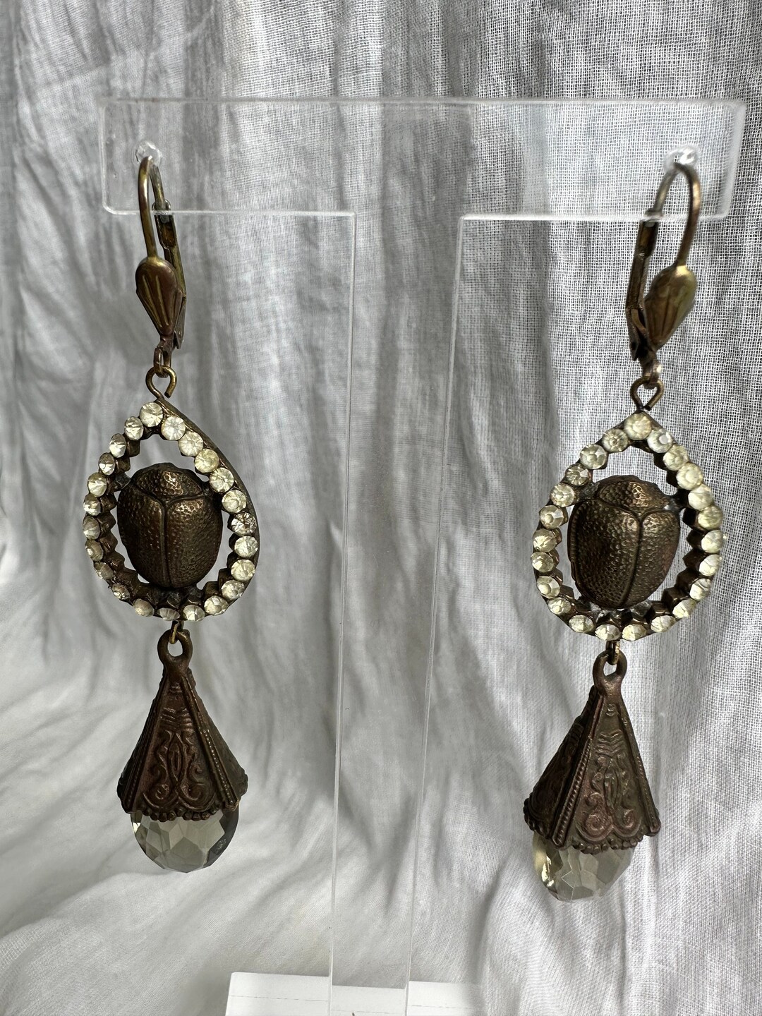 Stunning Max Neiger Style, Art Deco, Egyptian Revival Dangle Earrings ...