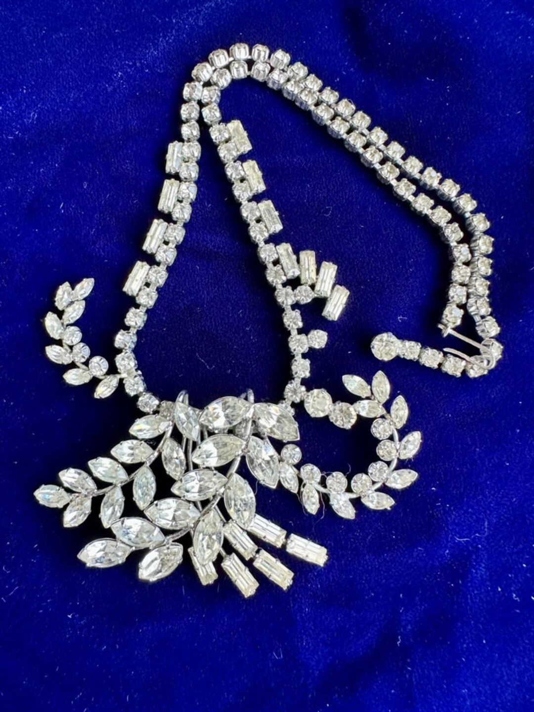 Magnificent 1960's Donald Simpson/gay Charm Clear Stone Necklace ...