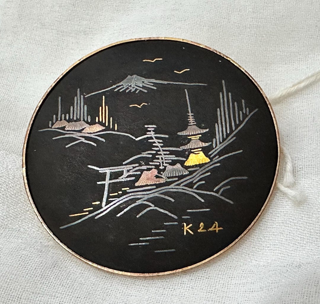 Gorgeous Vintage Mid Century 1960s, Amita Japanese Damascene Hand ...