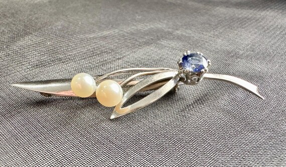 Rare Vintage Donald Simpson Silver & Genuine Mikimoto… - Gem
