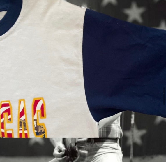 Vintage 80's Patriotic American Flag Las Vegas T-shir… - Gem