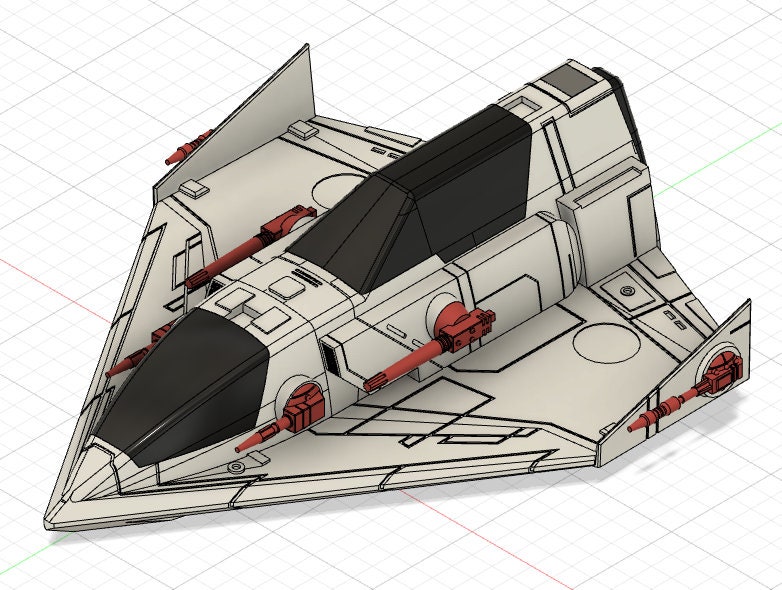 STARCOM - Double Fighter - Model Kit With Instructions - Printing Files ...