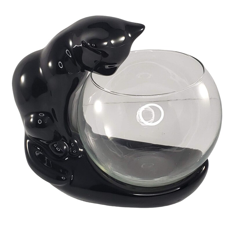 Cat and Fish Bowl - Etsy