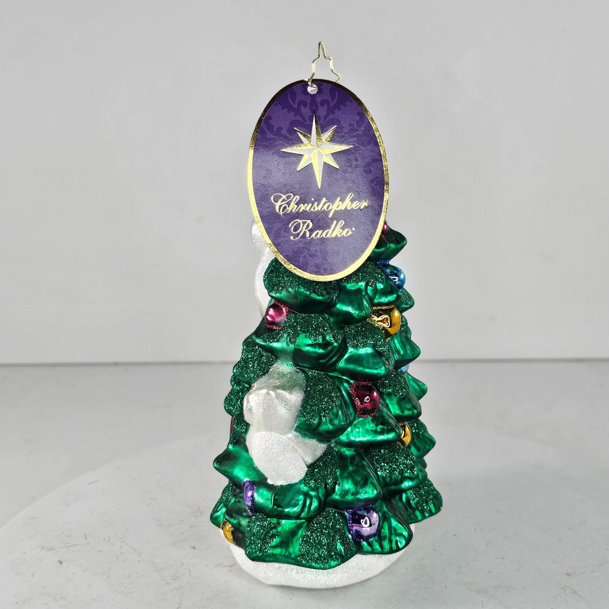 Christopher Radko Tree for Three Glass Ornament Christmas Tree With ...