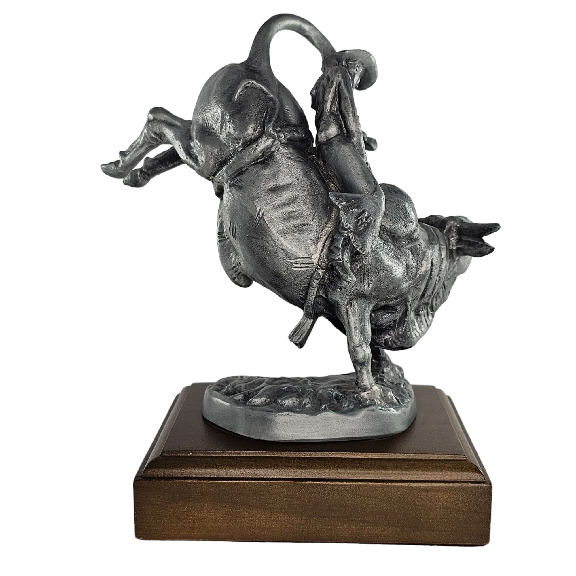 Fred Fellows A Hard Act to Follow Statue Cowboy Western Bull Rider 220/ ...
