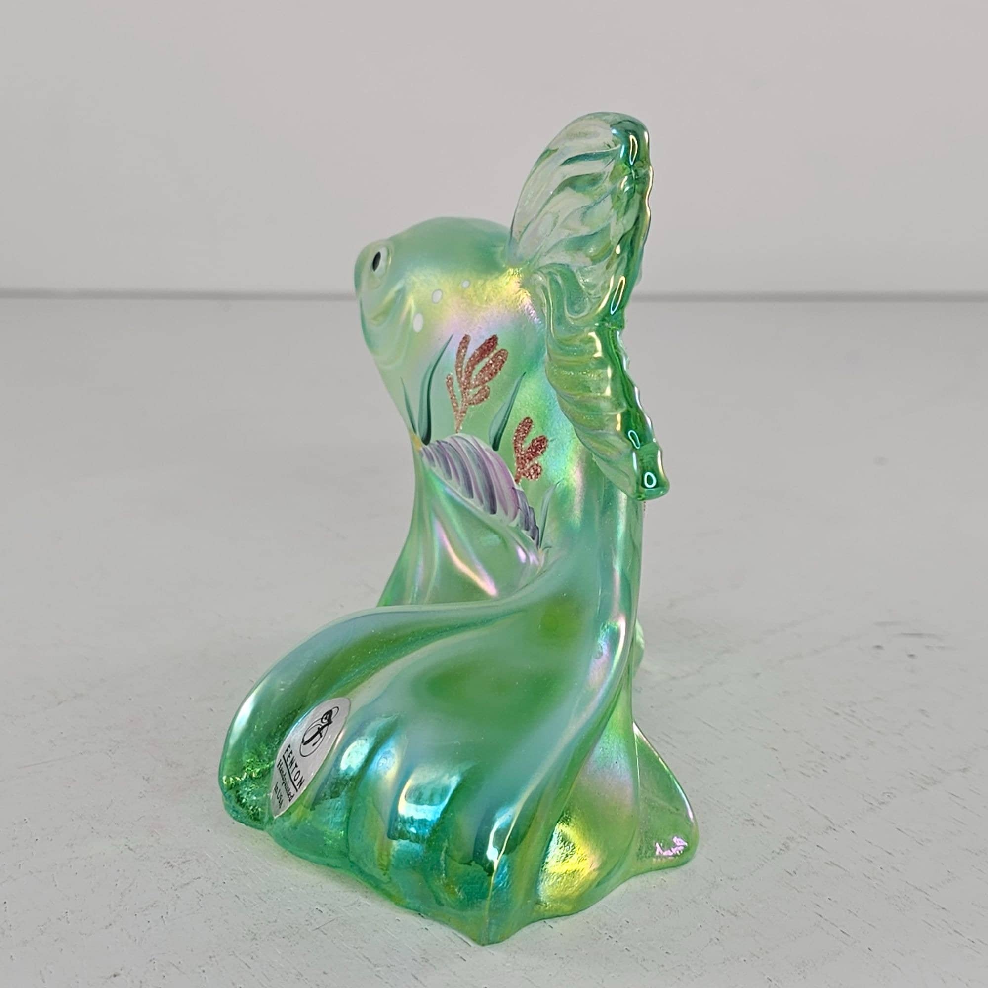 Fenton QVC 2003 Asian Goldfish Koi Fish C527621 Hand Painted Willow ...