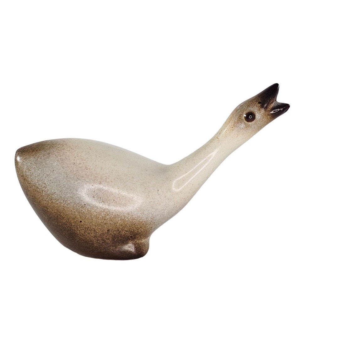 Vintage Howard Pierce Duck Bird Goose Figurine Stretched Neck - Etsy