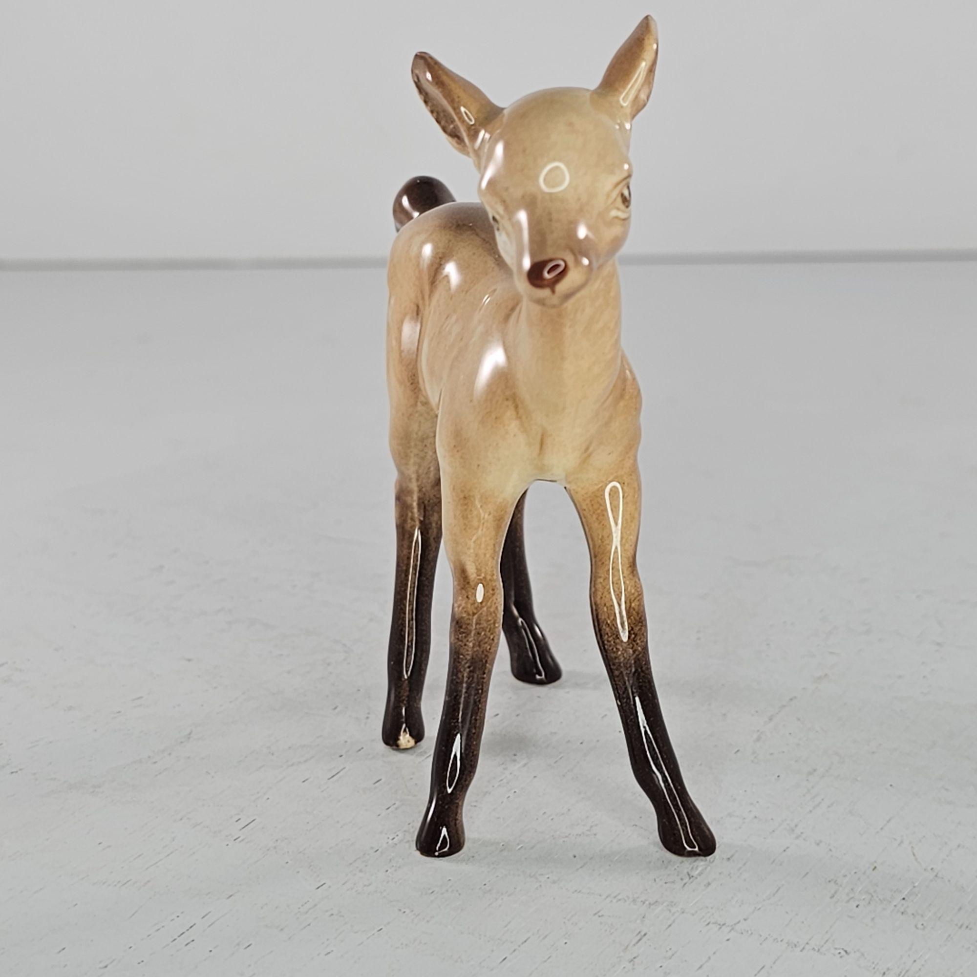 Vintage Beswick England Fawn Figurine Baby Deer Porcelain - Etsy