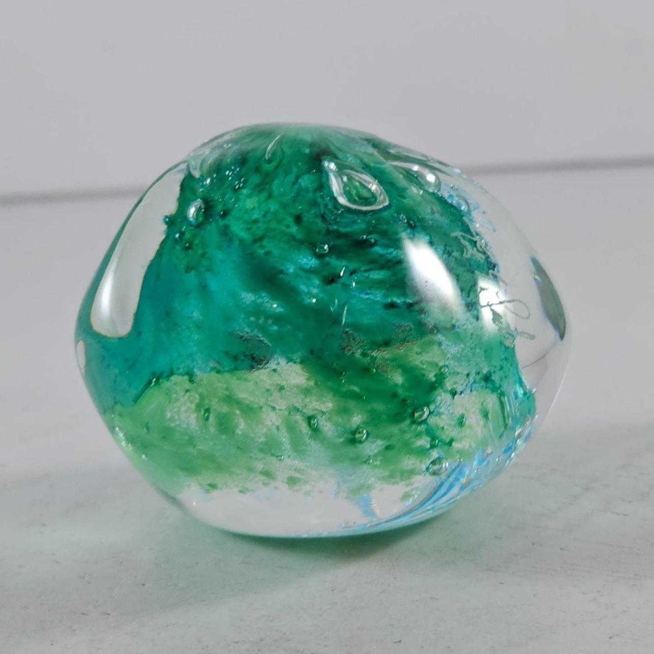 Vintage Timothy E. Landers Ladybug Paperweight Glass Green - Etsy