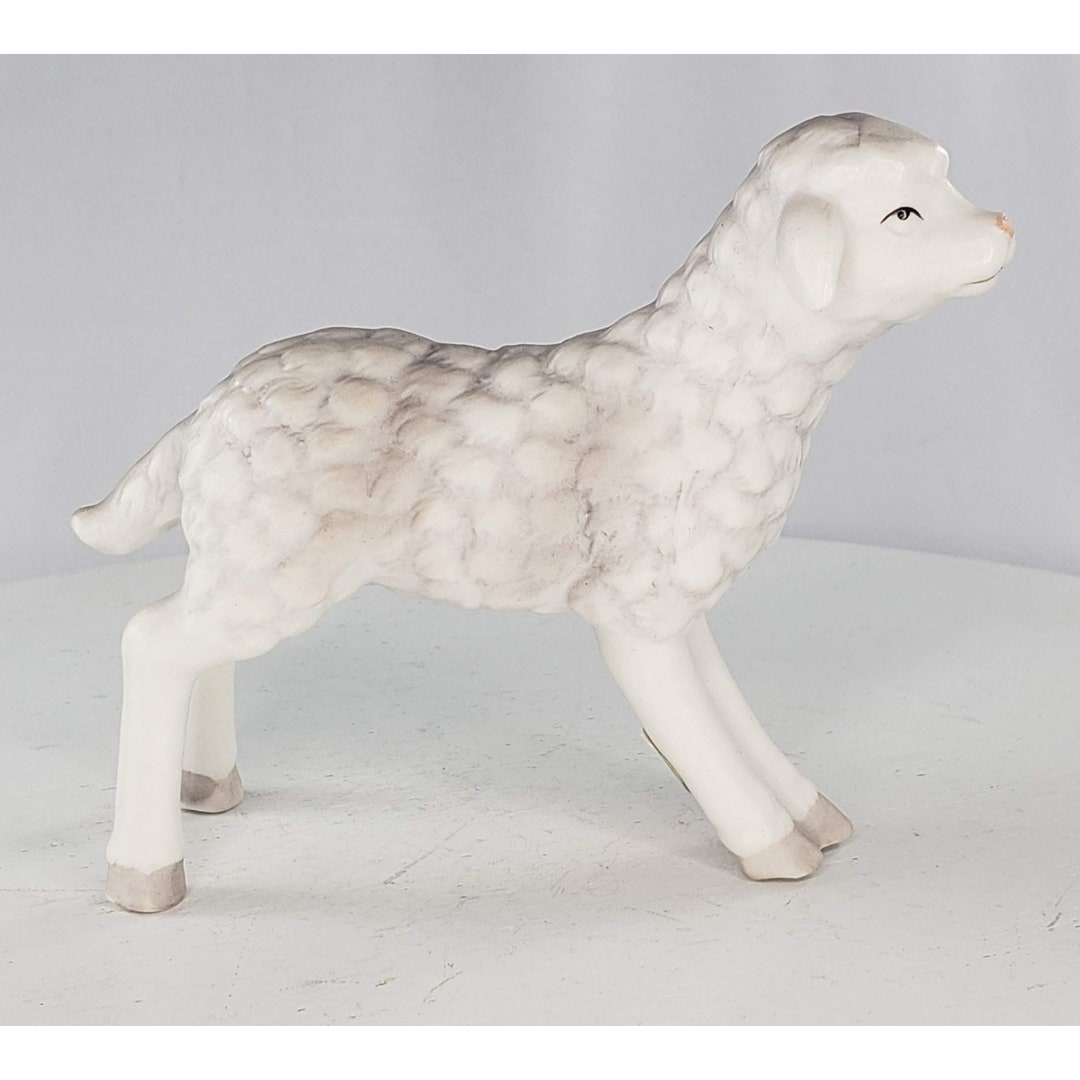 Geo Z Lefton Nativity Lamb Sheep Standing Figurine 06541 1988 Taiwan ...