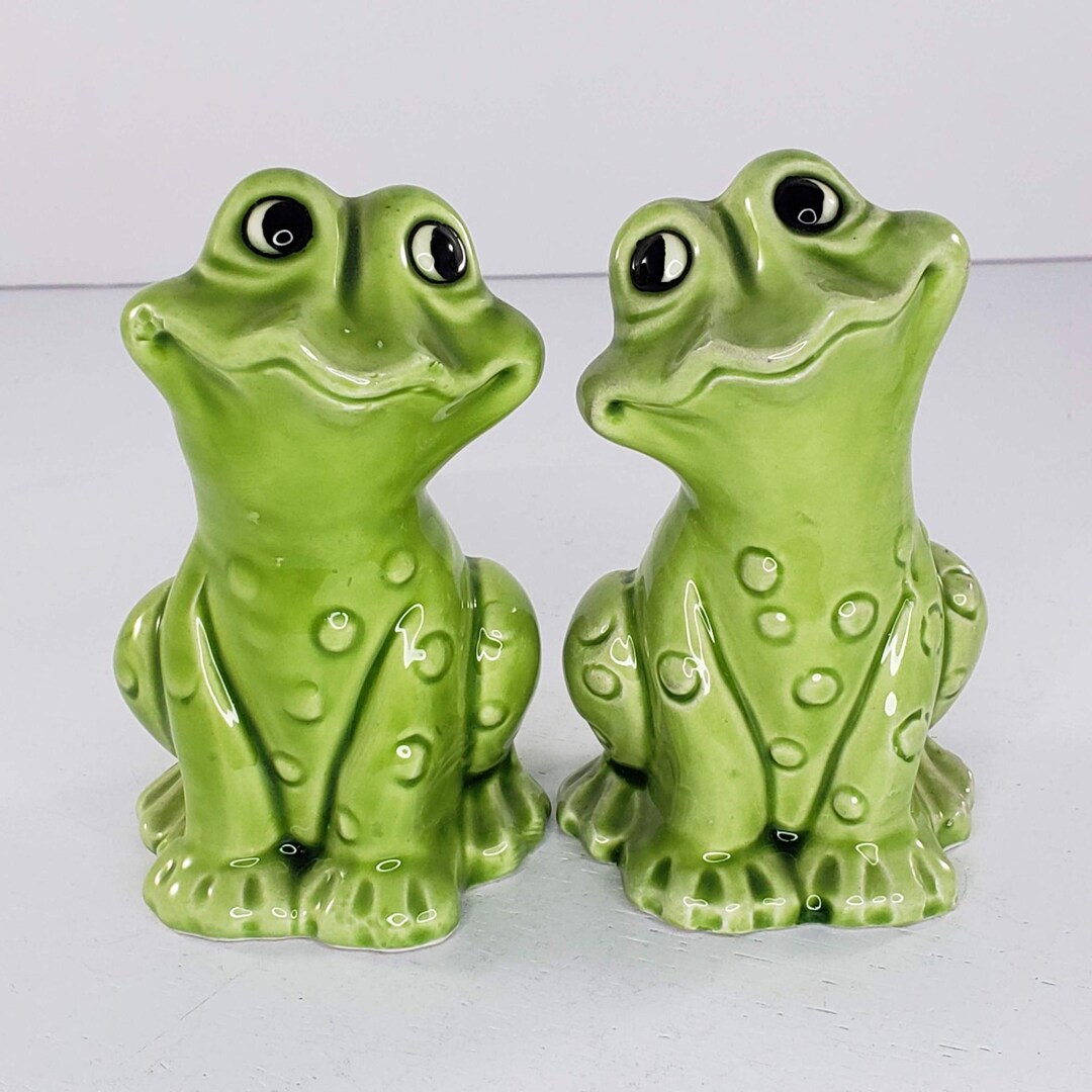 Vintage Japan Frog Salt Pepper Shaker Set H169 Kitschy - Etsy
