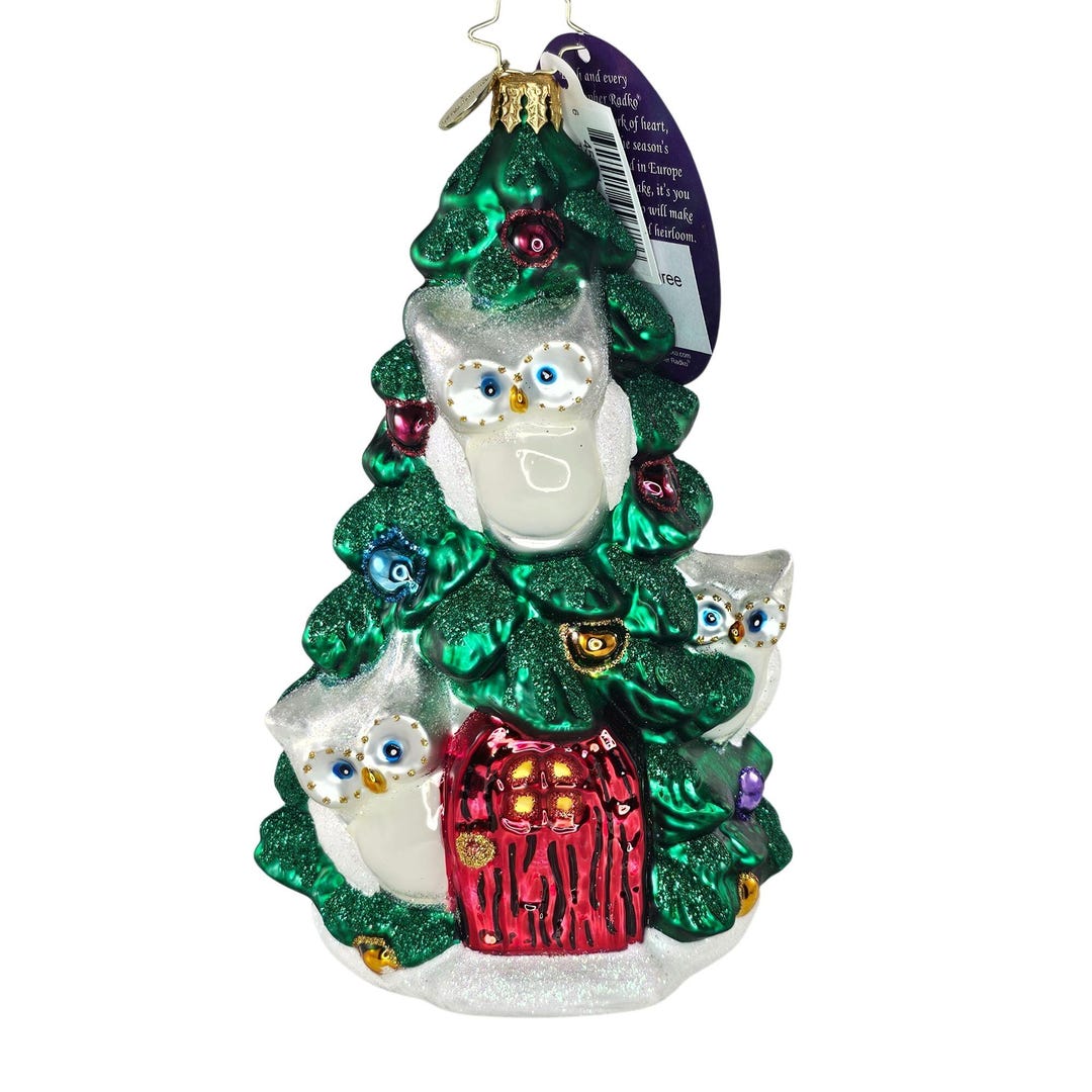 Christopher Radko Tree for Three Glass Ornament Christmas Tree With ...