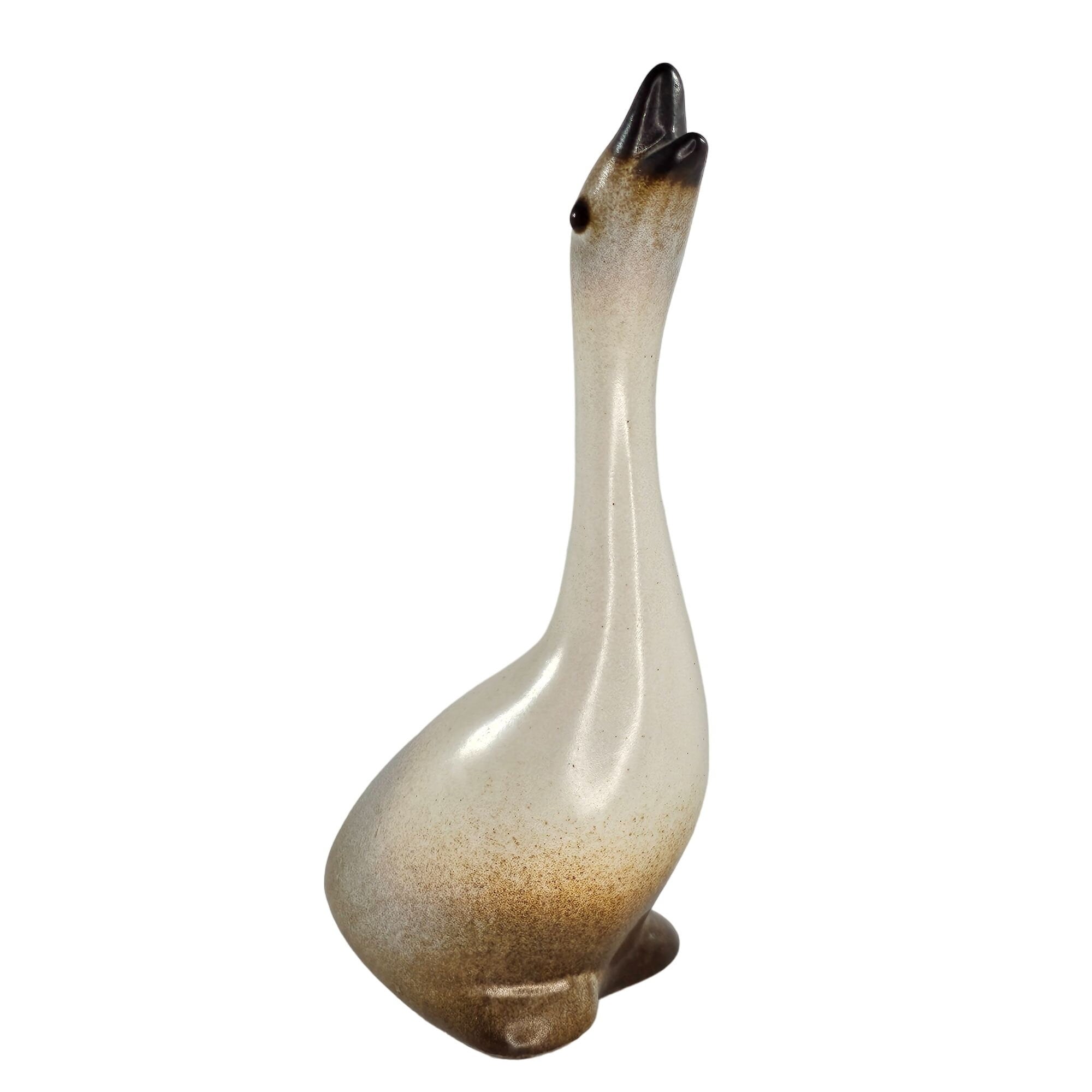 Vintage Howard Pierce Duck Bird Goose Figurine Head Up - Etsy