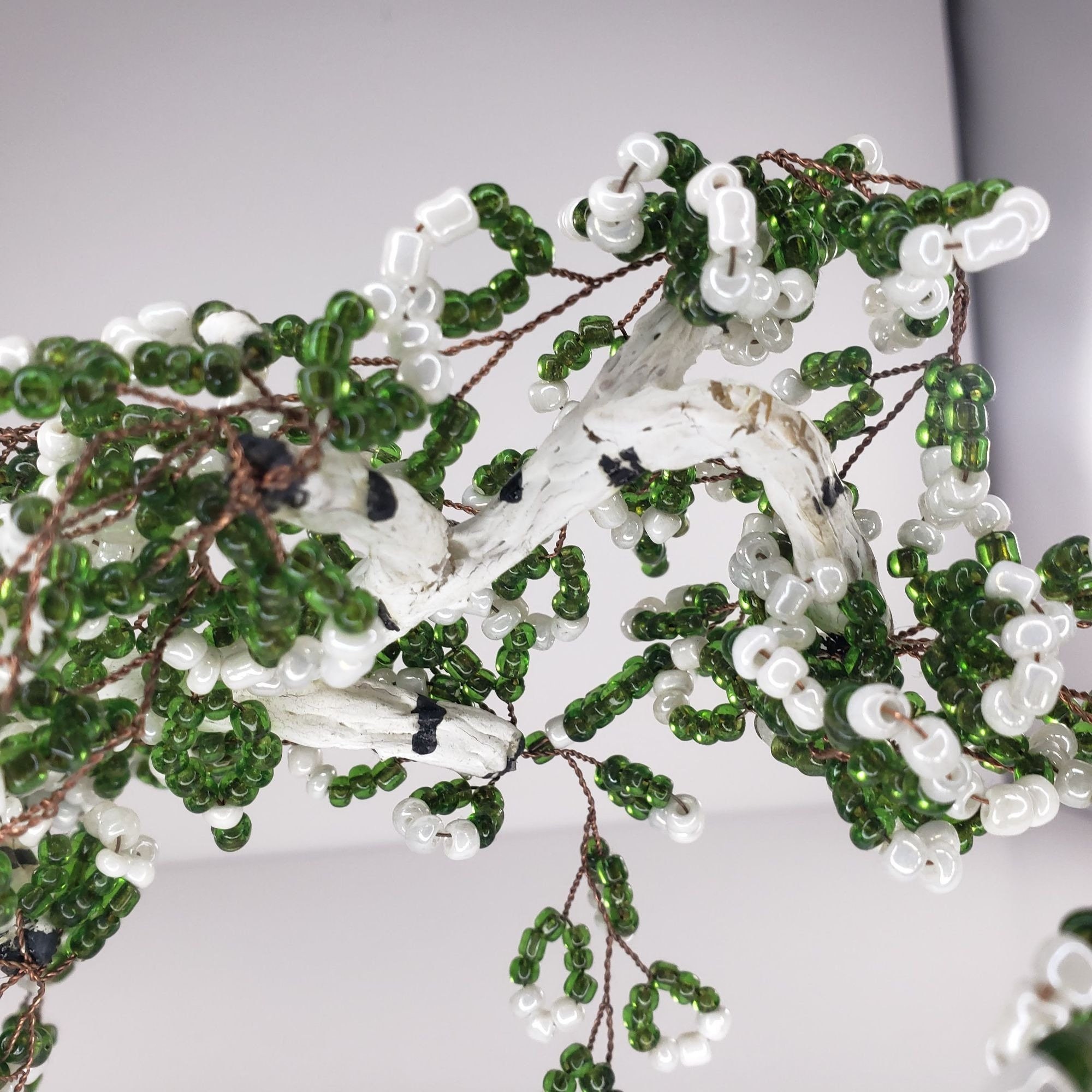 Vintage Seed Bead Tree Beaded Handmade 13 - Etsy