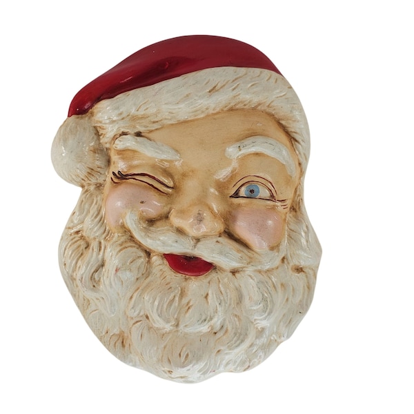 Chalkware Santa - Etsy