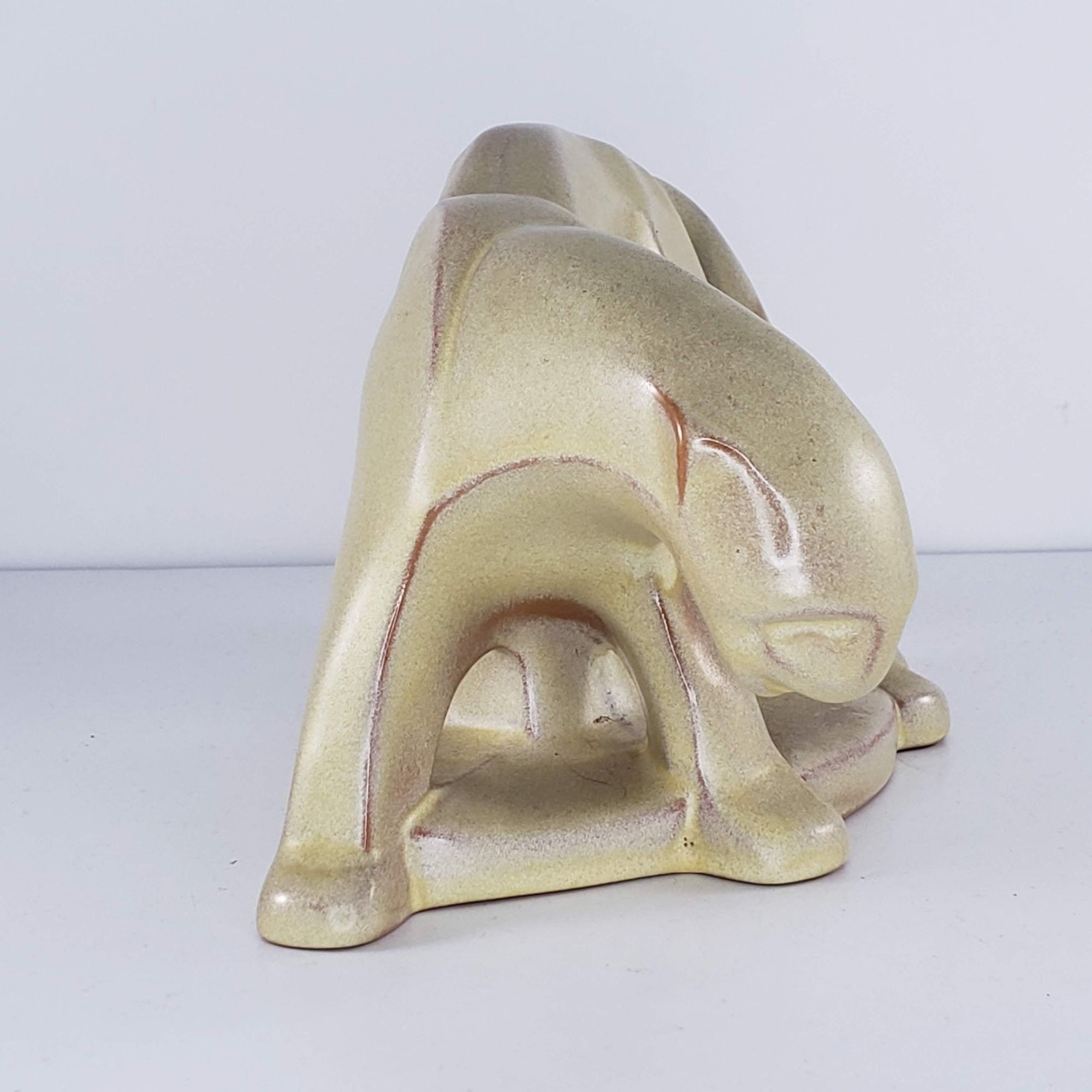 Frankoma Ocelot Bookend Puma Mountain Lion Cougar Desert Gold HTF 112 ...