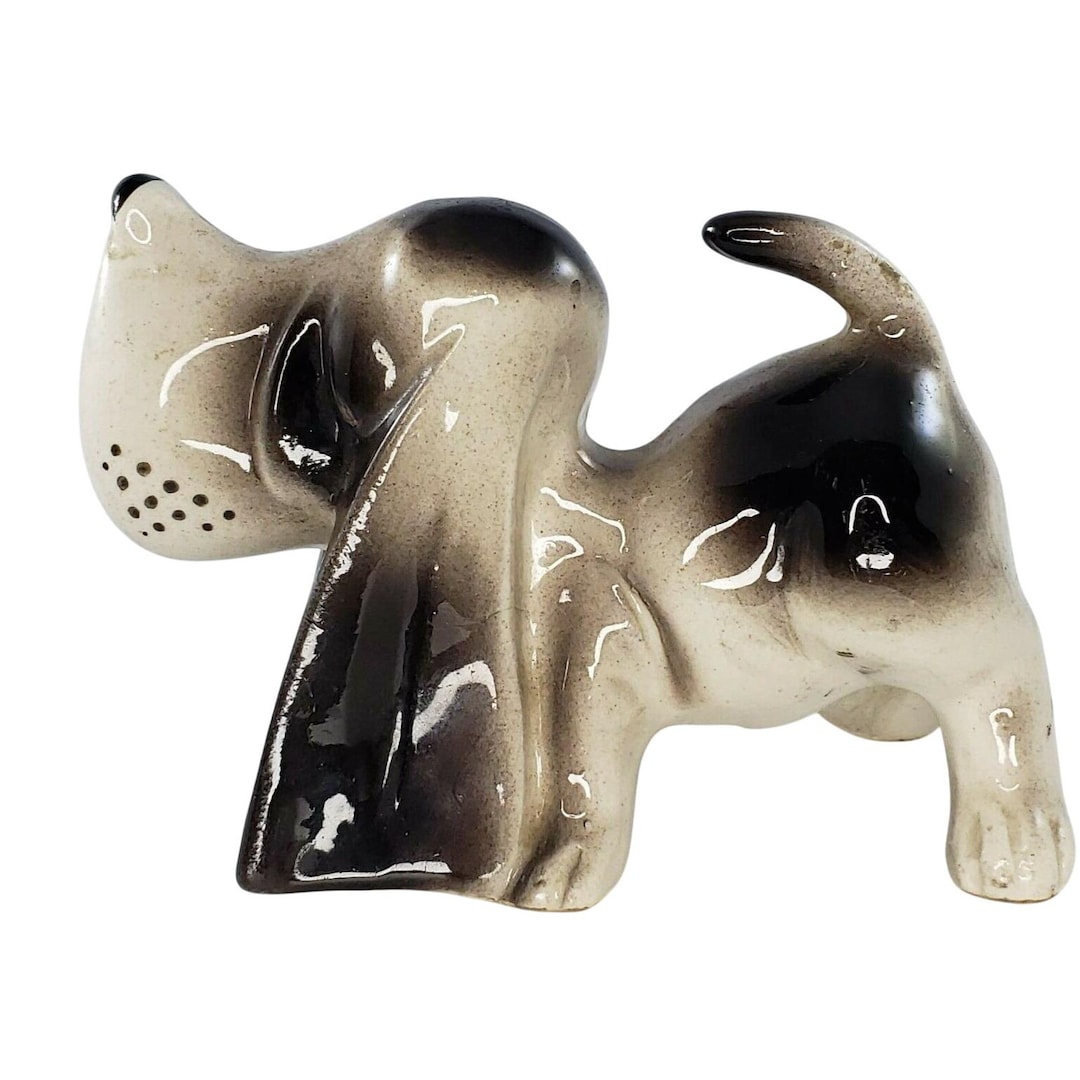 Freeman Mcfarlin Basset Hound Puppy Dog Figurine Black White Vintage - Etsy