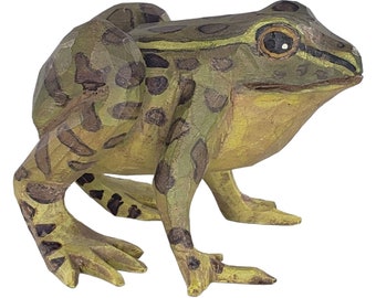 Carved Wood Toad - Etsy