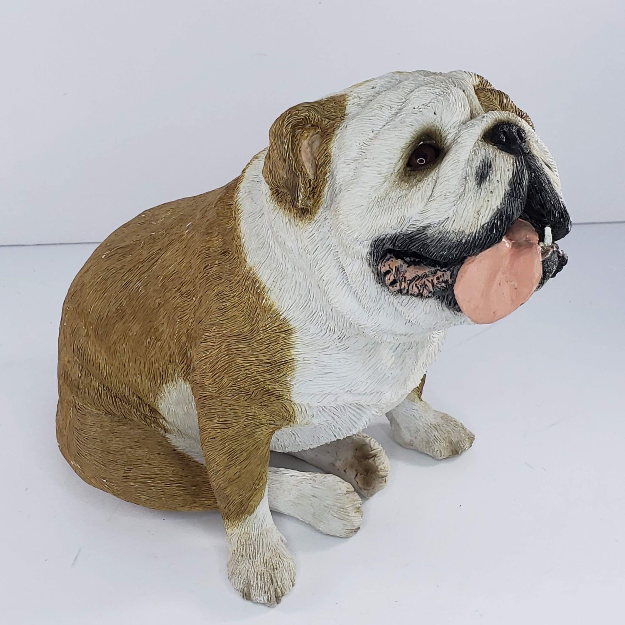 Sandicast English Bulldog Tongue Out Statue Resin Sandra Brue Fawn HTF ...