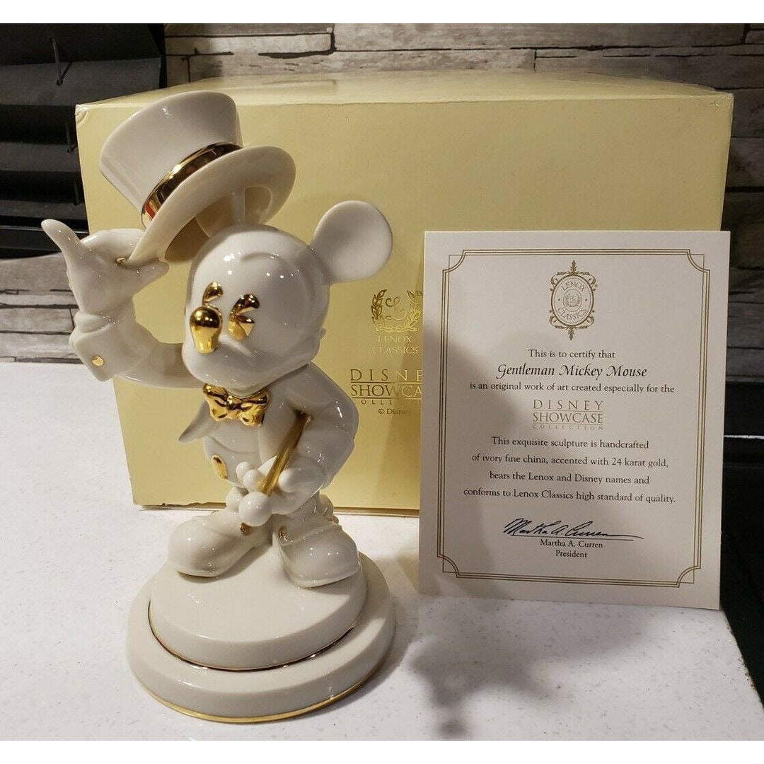 Lenox Classics Signed GENTLEMAN MICKEY MOUSE Disney Collection - Etsy