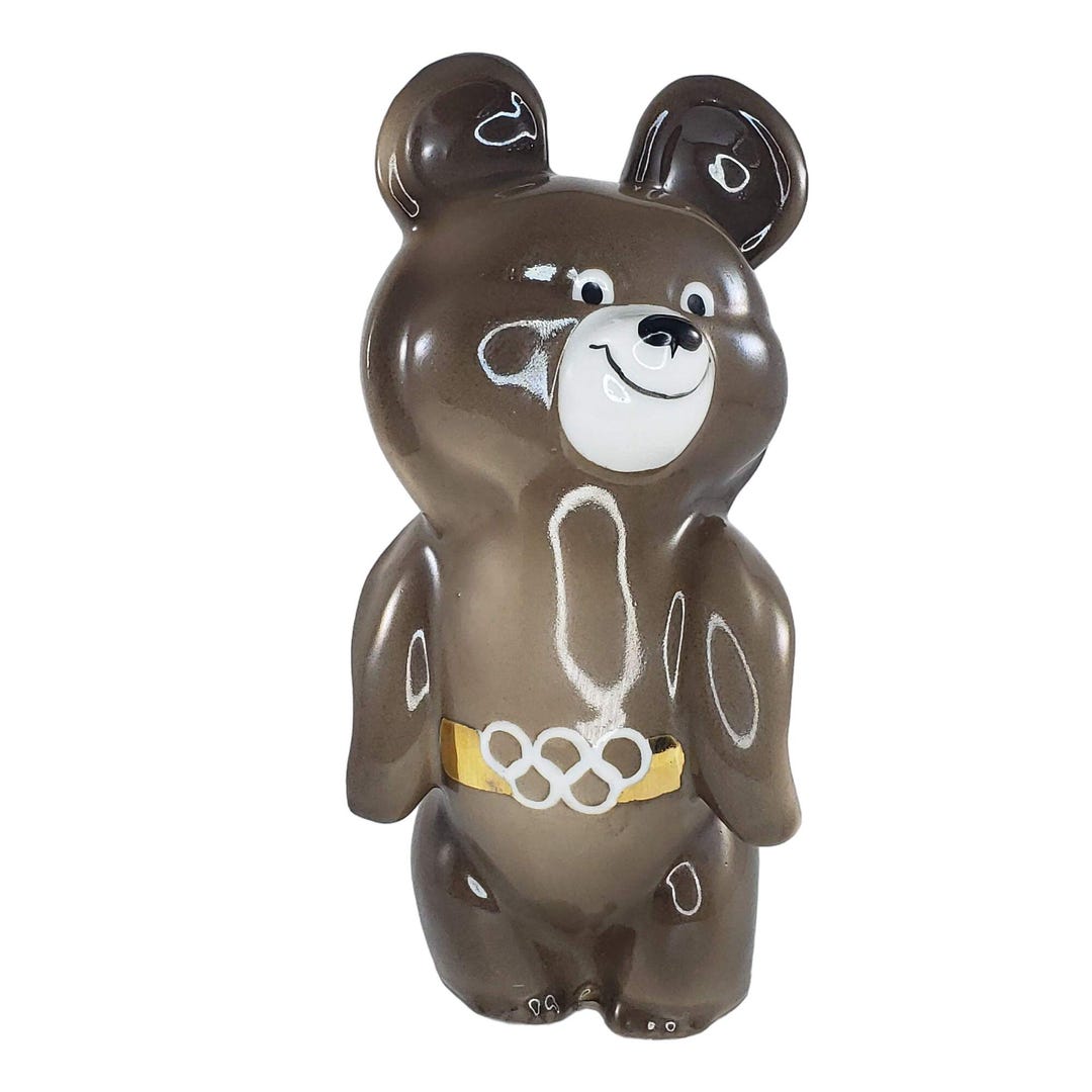 Vintage Ayaebo Russia Olympic Mishka Misha Bear Figurine - Etsy