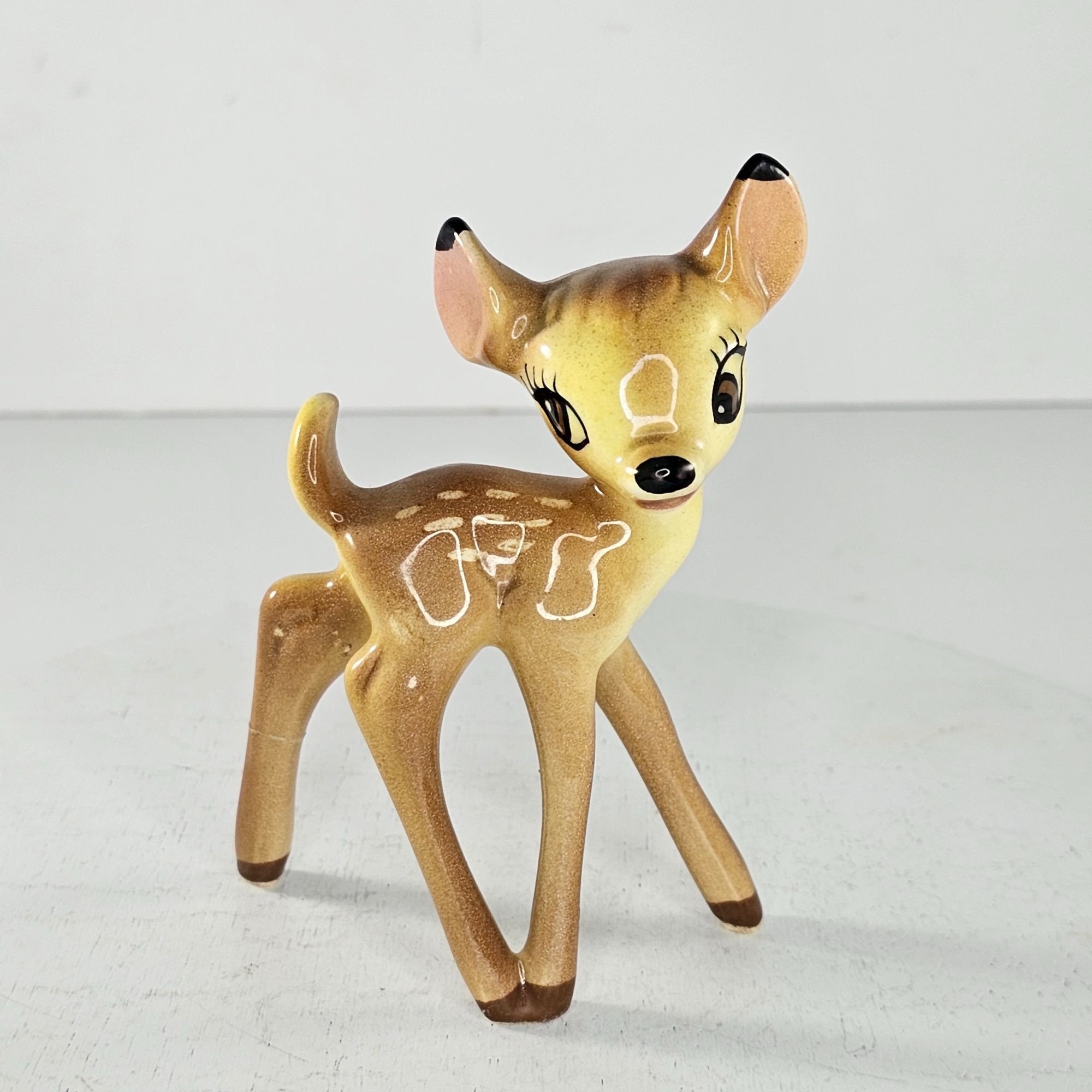 Evan K Shaw American Pottery Disney Small Bambi Figurine Deer 4.5 ...