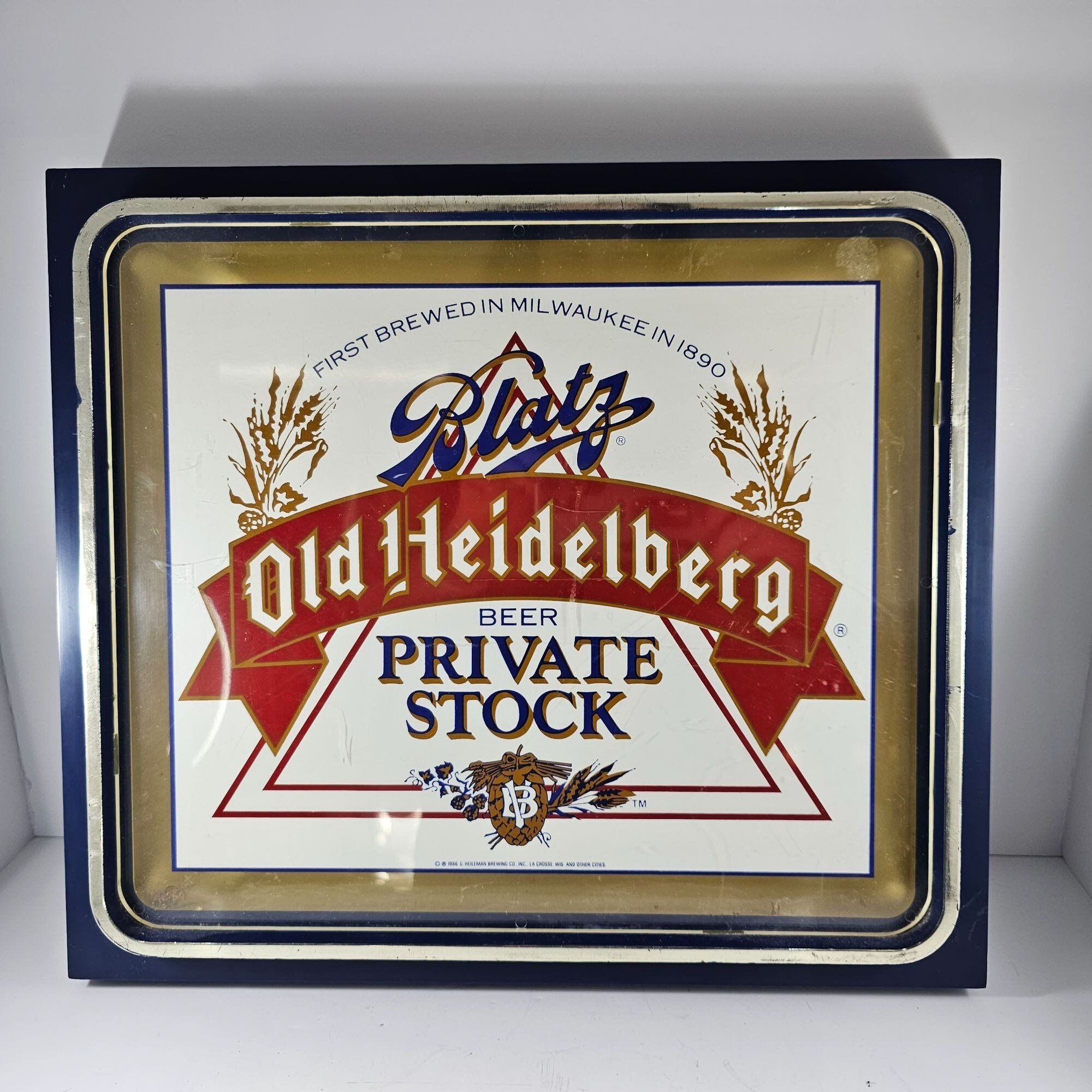 Vintage Blatz Old Heidelberg Private Stock Beer Sign 1986 - Etsy
