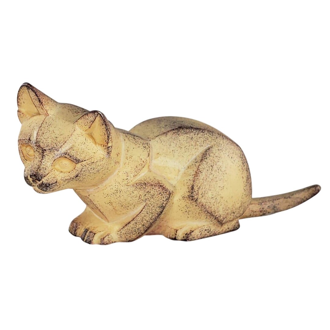 Border Fine Arts Cubist Cat Kitten Lying Down Figurine HTF RARE - Etsy UK