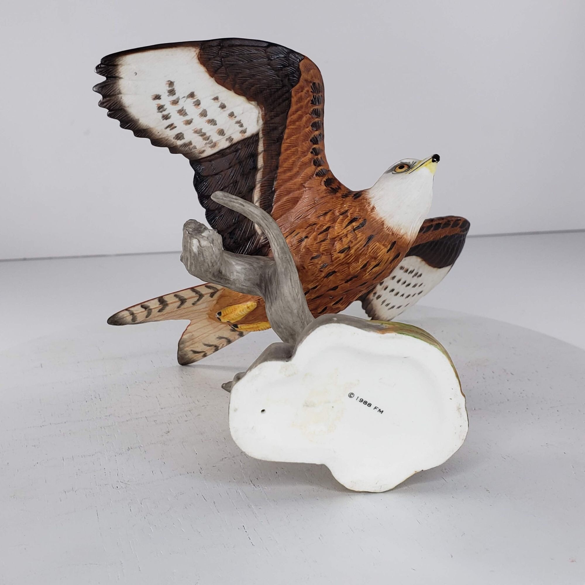 Franklin Mint California Red Kite Eagle Osprey 1988 Noble Birds of Prey ...