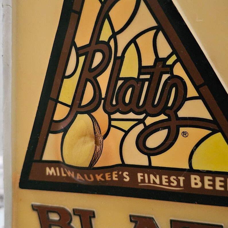 Vintage Blatz Beer Welcome Lighted Sign 1978 Heileman Brewing Man Cave ...