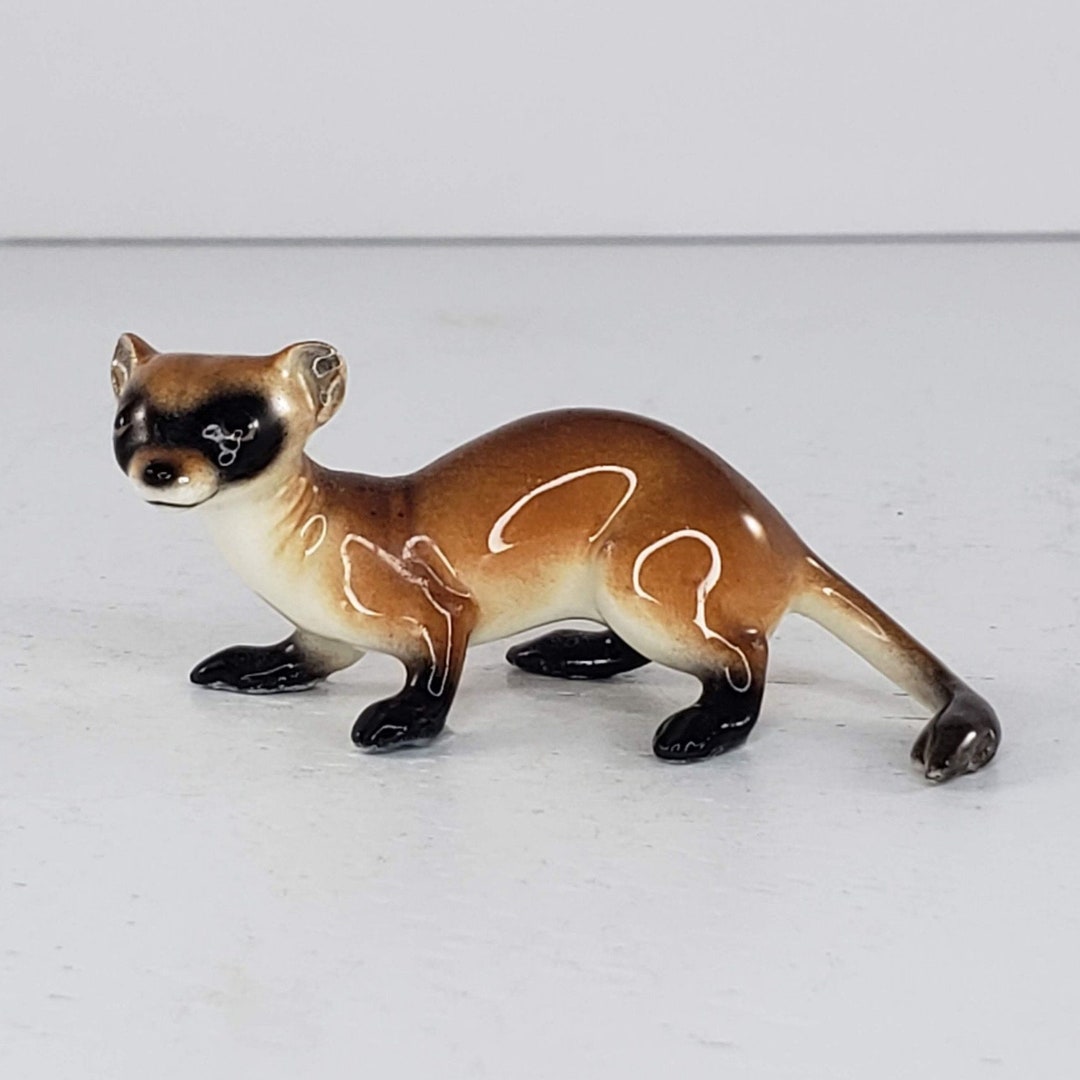 Hagen Renaker Black Footed Ferret Miniature Figurine - Etsy