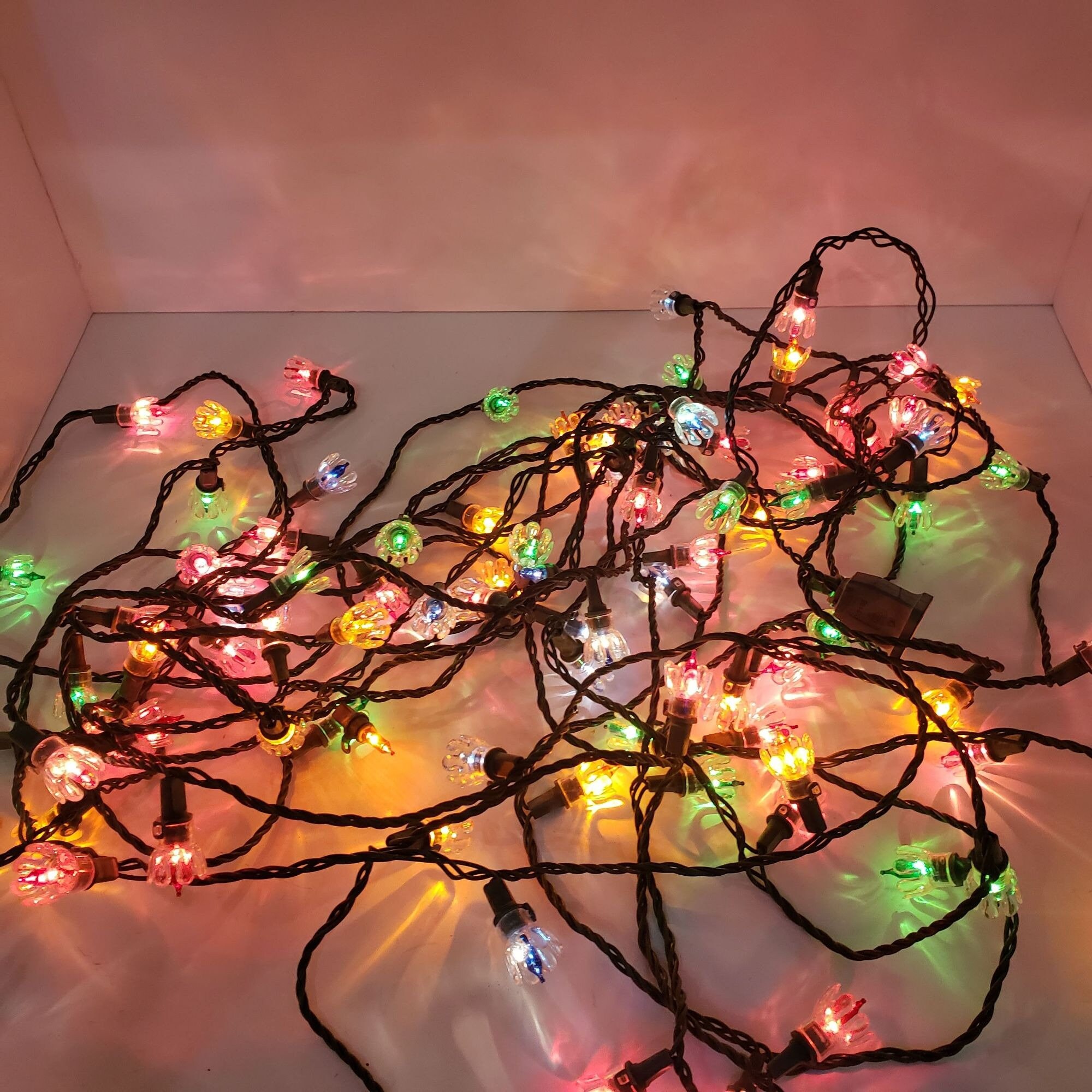 Vintage Italian Collection Flower Christmas Lights Sears - Etsy