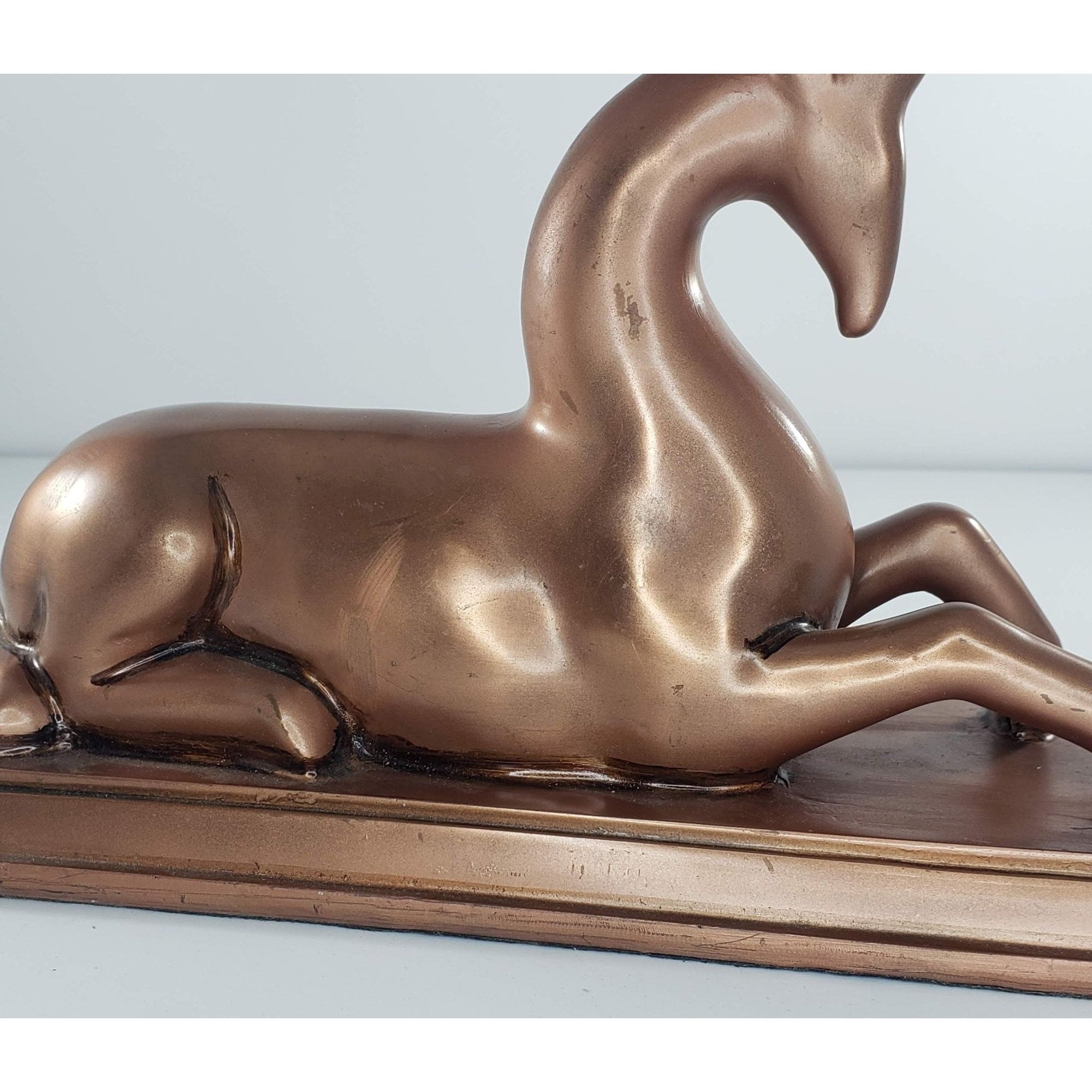 Art Deco Copper Colored Gazelle Impala Deer Statue Figurine - Etsy