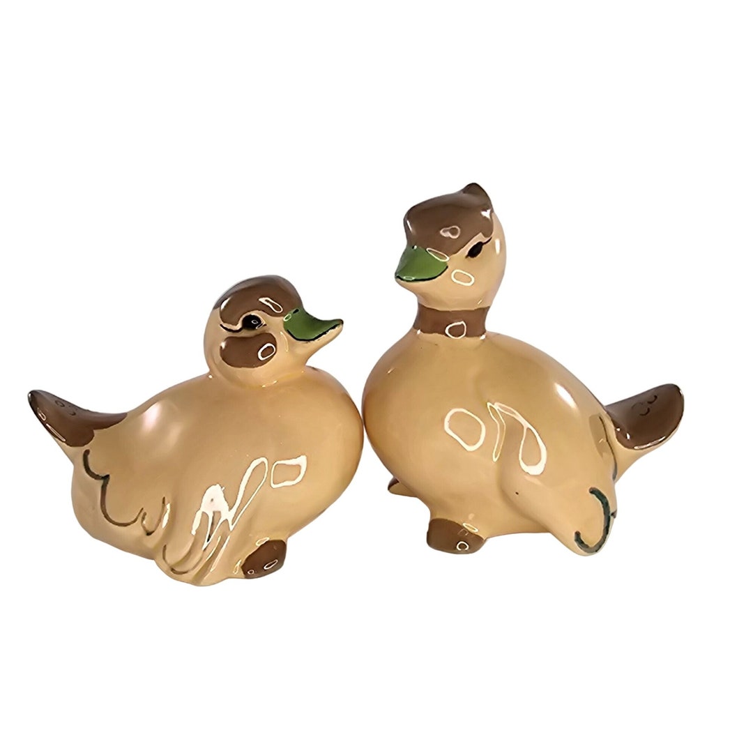 Vintage Kay Finch Duckling Pair Jeep Peep Brown Tan Hand Signed ...